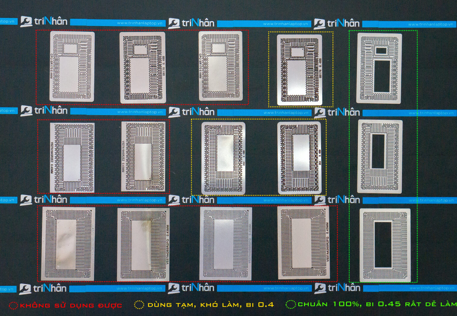 Lưới làm chân CPU thế hệ 10 I5-1035G1 SRGKG SRGKL - Trí Nhân - Sửa chữa ...